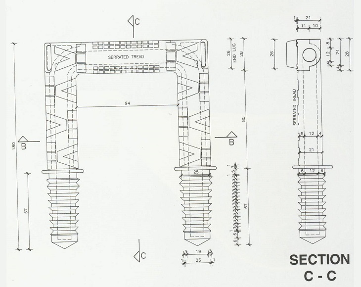 Step Irons, Hoop Iron, Ferrule Dolly & Ferrule RoseRubble chutes, wire ...